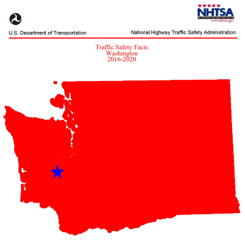 NHTSA Washington Safety Facts 2016-2020 - Motorcycle Instructor Training