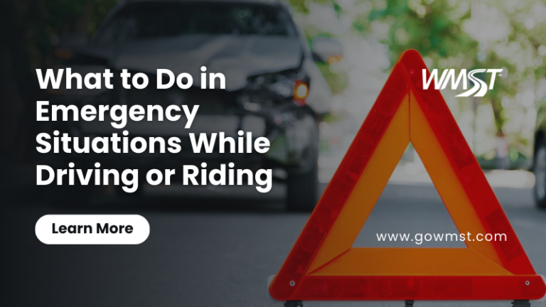 What to Do in Emergency Situations While Driving or Riding